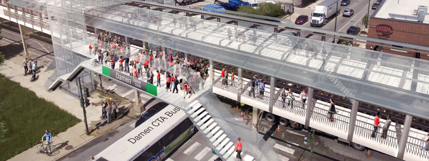 CTA to Build New Green Line Station at Damen Avenue | Neighborhoods.com